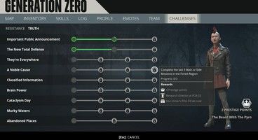 Generation Zero Challenges - What Are the Requirements | GameWatcher