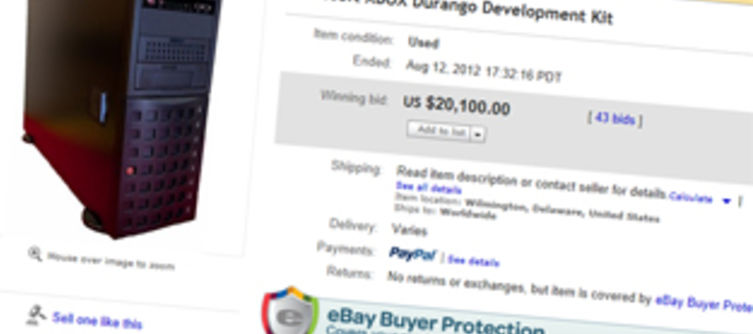 Alleged "Microsoft Xbox Durango Development Kit" sold on | GameWatcher