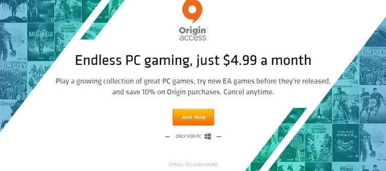 EA announces PC subscription service via Origin Access | GameWatcher