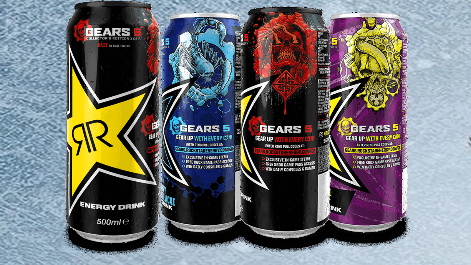 Gears 5 Rockstar Skins - What you get with Energy Drink | GameWatcher
