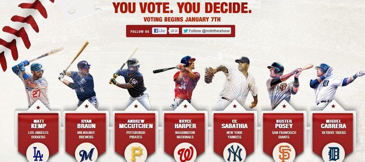 MLB 13: The Show cover voting begins Monday | GameWatcher