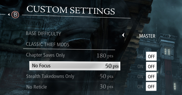 Eidos detail Thief's customisable UI and gameplay, | GameWatcher