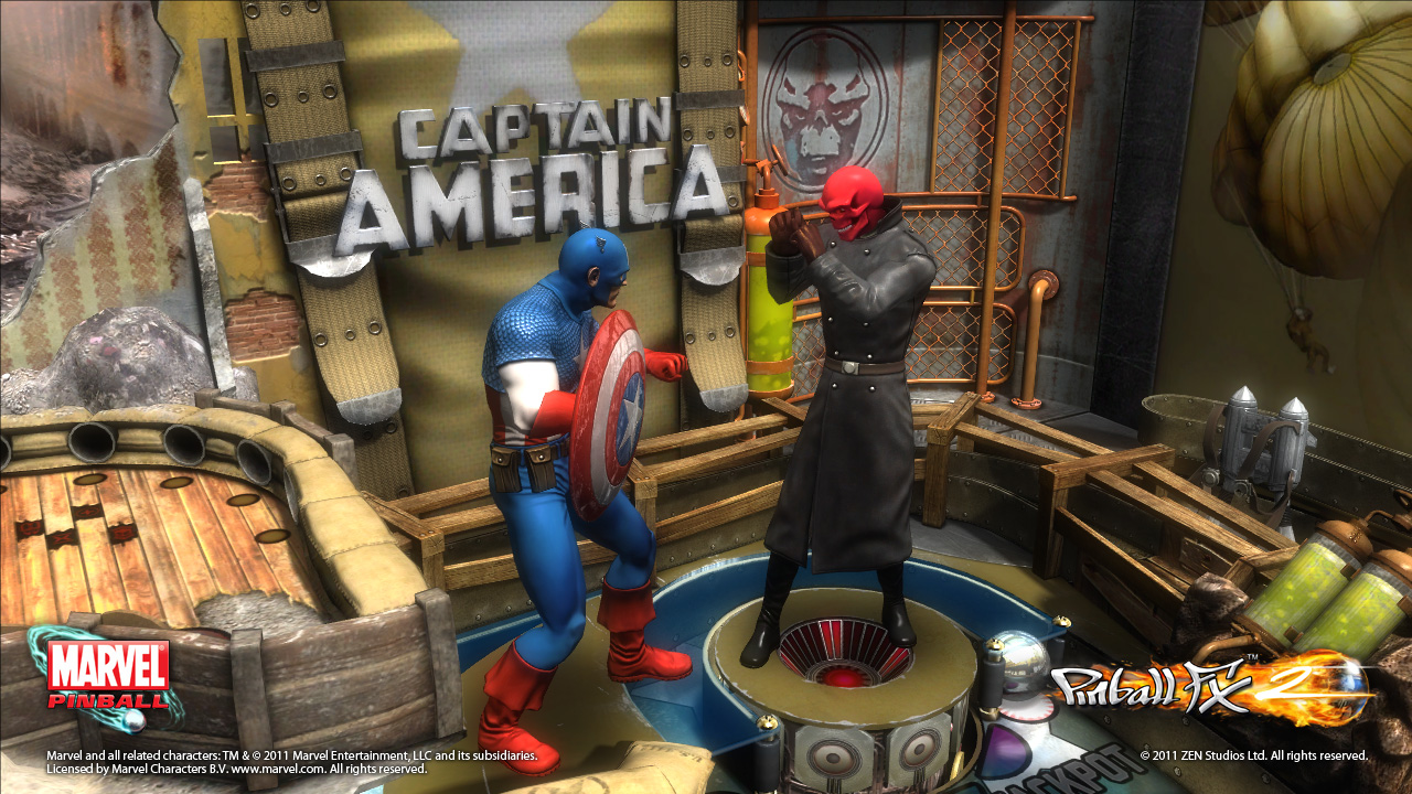 Steam version of Pinball FX 2 gets Captain America table | GameWatcher