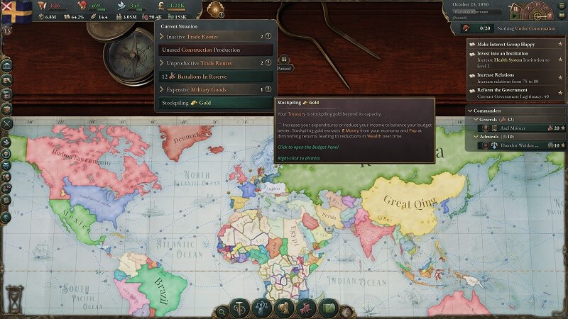 Victoria 3 Stockpiling Gold - Why Full Gold Reserves | GameWatcher