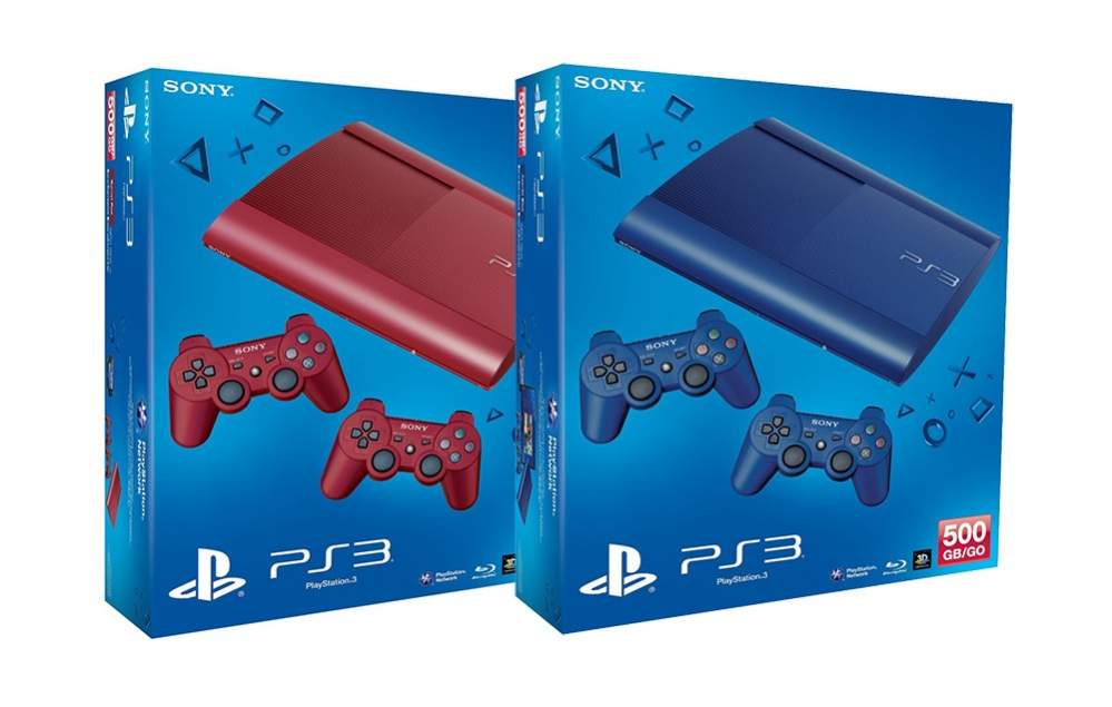 UK getting red and blue PS3s in February | GameWatcher
