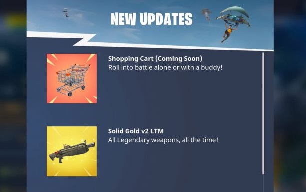 Shopping carts are Fortnite's first vehicles | GameWatcher