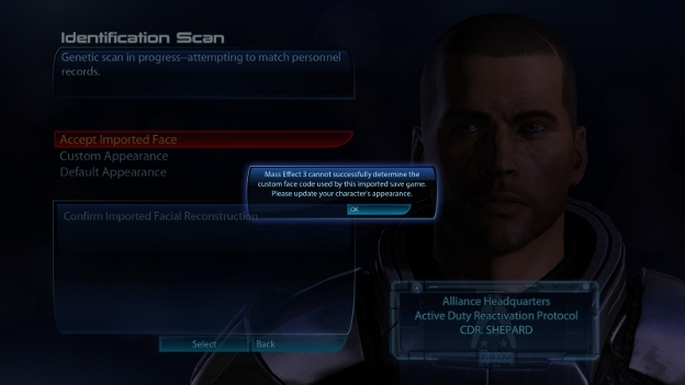 Mass Effect 3 face fix included in this week's patch | GameWatcher