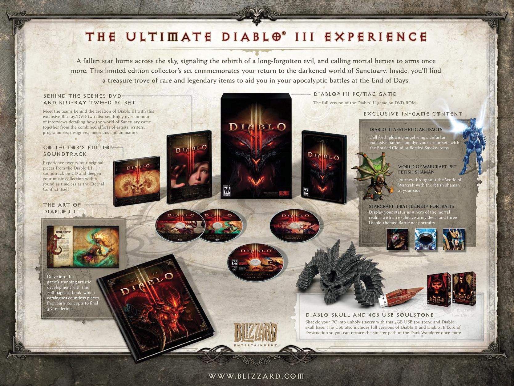 GameStop reveals Diablo III Collector's Edition content, | GameWatcher