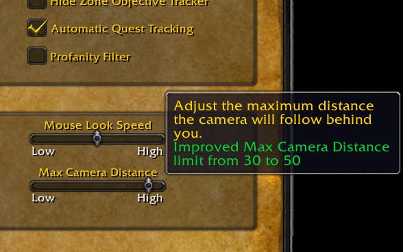 ImprovedCamera 2 - World of Warcraft Mods | GameWatcher