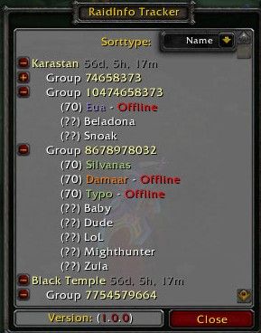 Raid Info Tracker - World of Warcraft Mods | GameWatcher